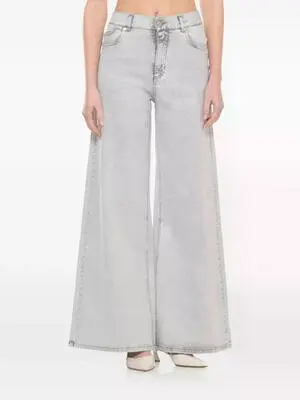 PANICALE Embellished Wide Leg Jeans