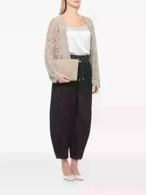 PANICALE Openwork Cardigan - Neutrals