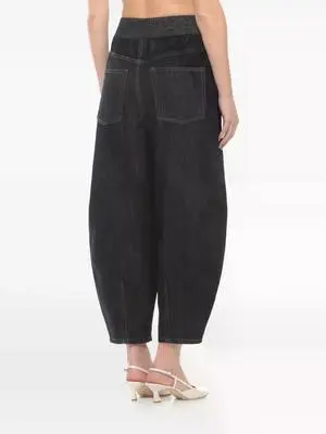 PANICALE Drawstring Gathered Jeans