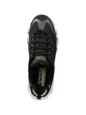 Sketchers Logo-detail Lace-up Sneakers - Black