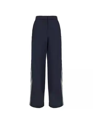 Off-White Striped Wide-leg Trousers
