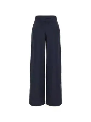 Off-White Striped Wide-leg Trousers