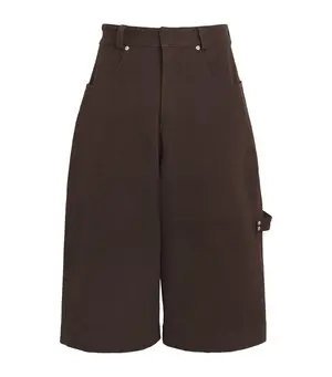 SAGE NATION Cotton Canvas Painter Shorts