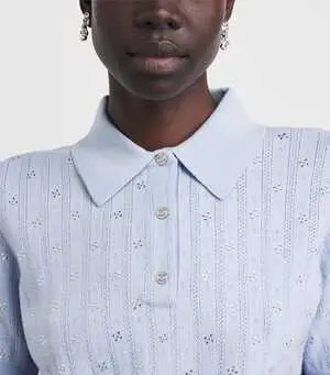 Maje Wool-blend Polo Sweater