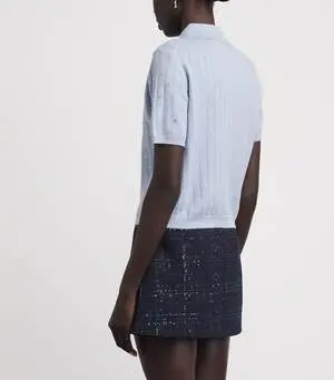 Maje Wool-blend Polo Sweater