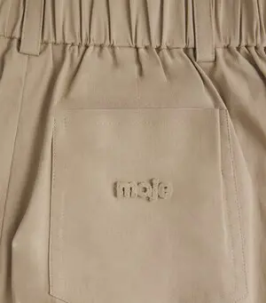 Maje Cotton-blend Belted Shorts