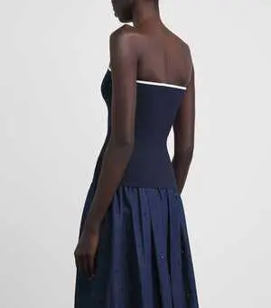 Maje Logo-plaque Bandeau Top - Blue