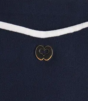 Maje Logo-plaque Bandeau Top - Blue