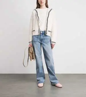 Maje Chain-detail Straight Jeans