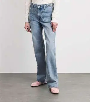 Maje Chain-detail Straight Jeans