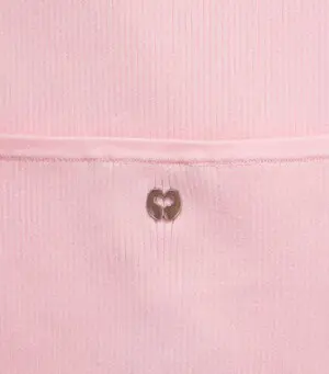 Maje Cotton-blend Rib-knit Tank Top - Pink