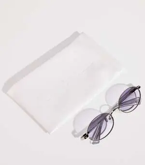 Le Specs Icicle Oval Sunglasses - Silver