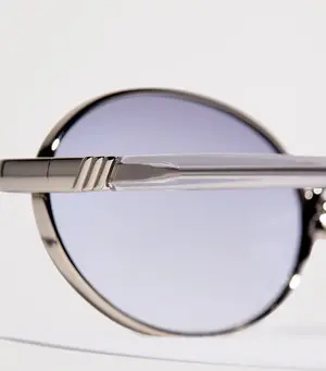 Le Specs Icicle Oval Sunglasses - Silver