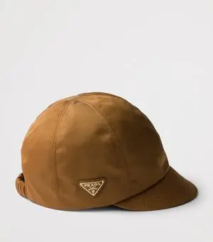 Prada Re-nylon Cap - Brown