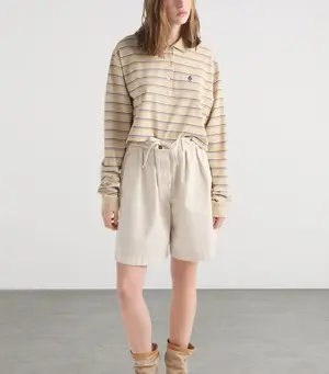 Prada Striped Cotton Piqué Polo Shirt