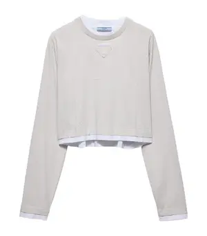 Prada Layered Long-sleeve T-shirt