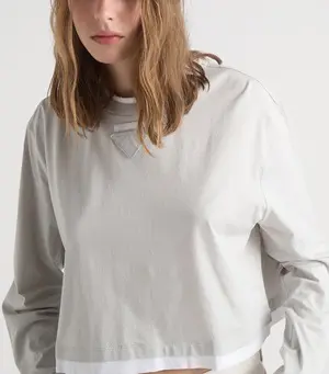 Prada Layered Long-sleeve T-shirt