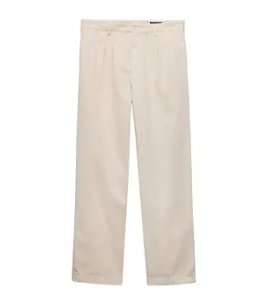 Prada Cotton Wide-leg Trousers