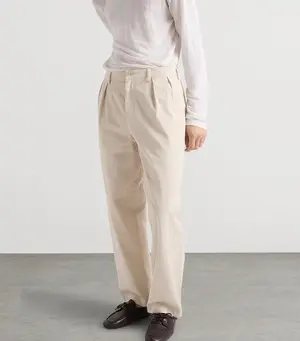 Prada Cotton Wide-leg Trousers