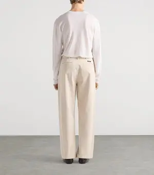 Prada Cotton Wide-leg Trousers