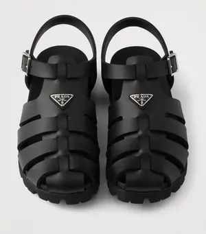 Prada Rubber Fisherman Sandals