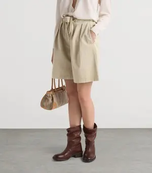 Prada Leather Vintage-effect Mid-calf Boots - Brown
