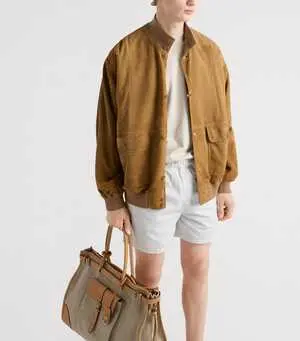 Prada Cotton Twill Swim Shorts