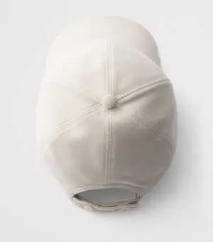 Prada Cotton Piqué Baseball Cap With Logo - Neutral