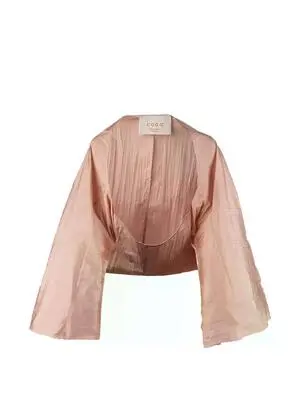 CO.GO Linen Cropped Jacket