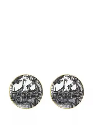SIMONE GUIDARELLI HOME Sunset Safari Coaster Set - White