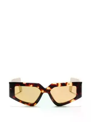 Valentino Garavani Geometric Acetate Sunglasses - Brown