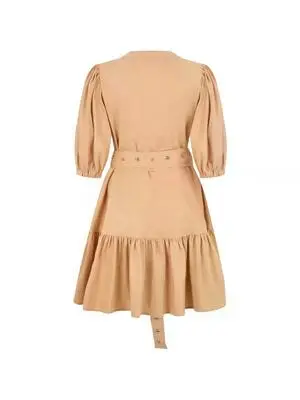 LES FILLES D'EVA Stud-detail Tiered Dress