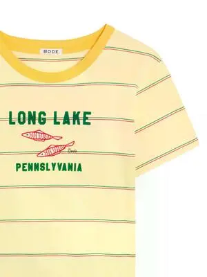 BODE Striped Graphic T-shirt