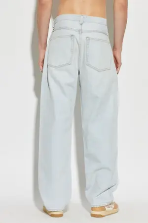 AGOLDE Fusion Straight Wide Leg Jeans - Light Blue