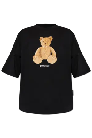 Palm Angels T-shirt With Printed Logo - Black