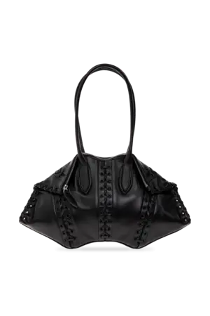 Alexander McQueen Manta Shoulder Bag - Black