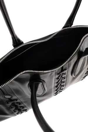 Alexander McQueen Manta Shoulder Bag - Black