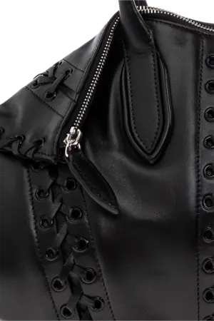 Alexander McQueen Manta Shoulder Bag - Black