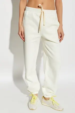 JIL SANDER Sweatpants With Ribbed Cuffs - Cream