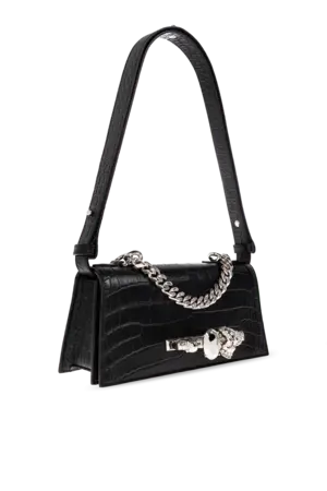 Alexander McQueen Jewelled Mini' Handbag - Black