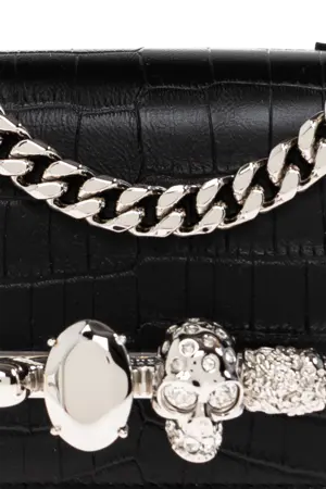 Alexander McQueen Jewelled Mini' Handbag - Black
