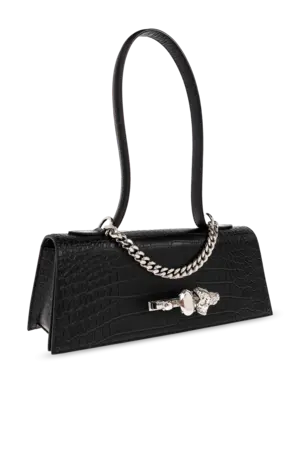 Alexander McQueen Leather Shoulder Bag - Black