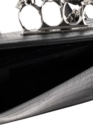 Alexander McQueen Leather Shoulder Bag - Black