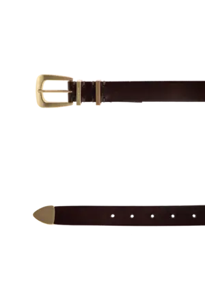 ALLSAINTS Leather Belt - Brown