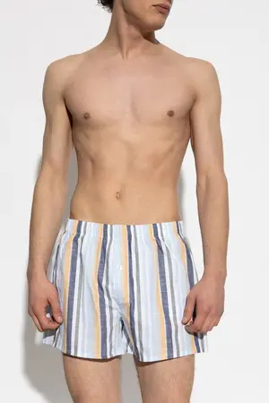 Hanro Boxer Shorts With Stripe Pattern - Multicolour