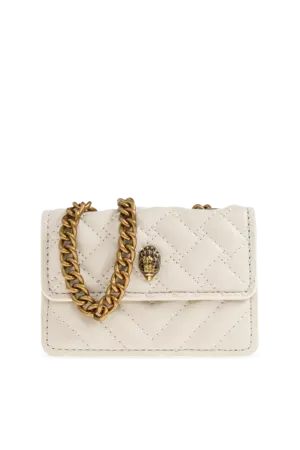 Kurt Geiger Wallet On A Chain "micro Kensington - Cream