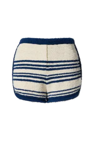 Perfect Moment High-waisted Striped Shorts - Cream