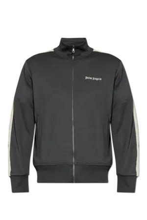 Palm Angels Stand-up Collar Sweatshirt - Grey