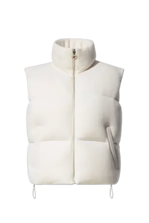 Perfect Moment Quilted Down Vest - Cream