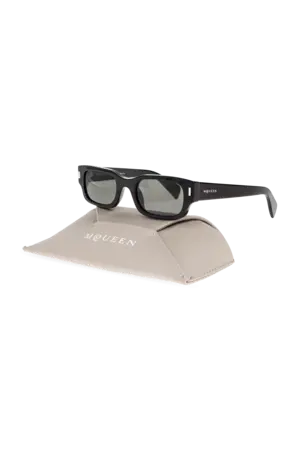 Alexander McQueen Rectangle Sunglasses - Black
